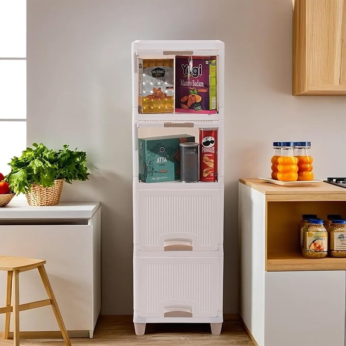 Buy 4-Layer Plastic Storage Drawer Cabinet Online - 99Wholesale ...