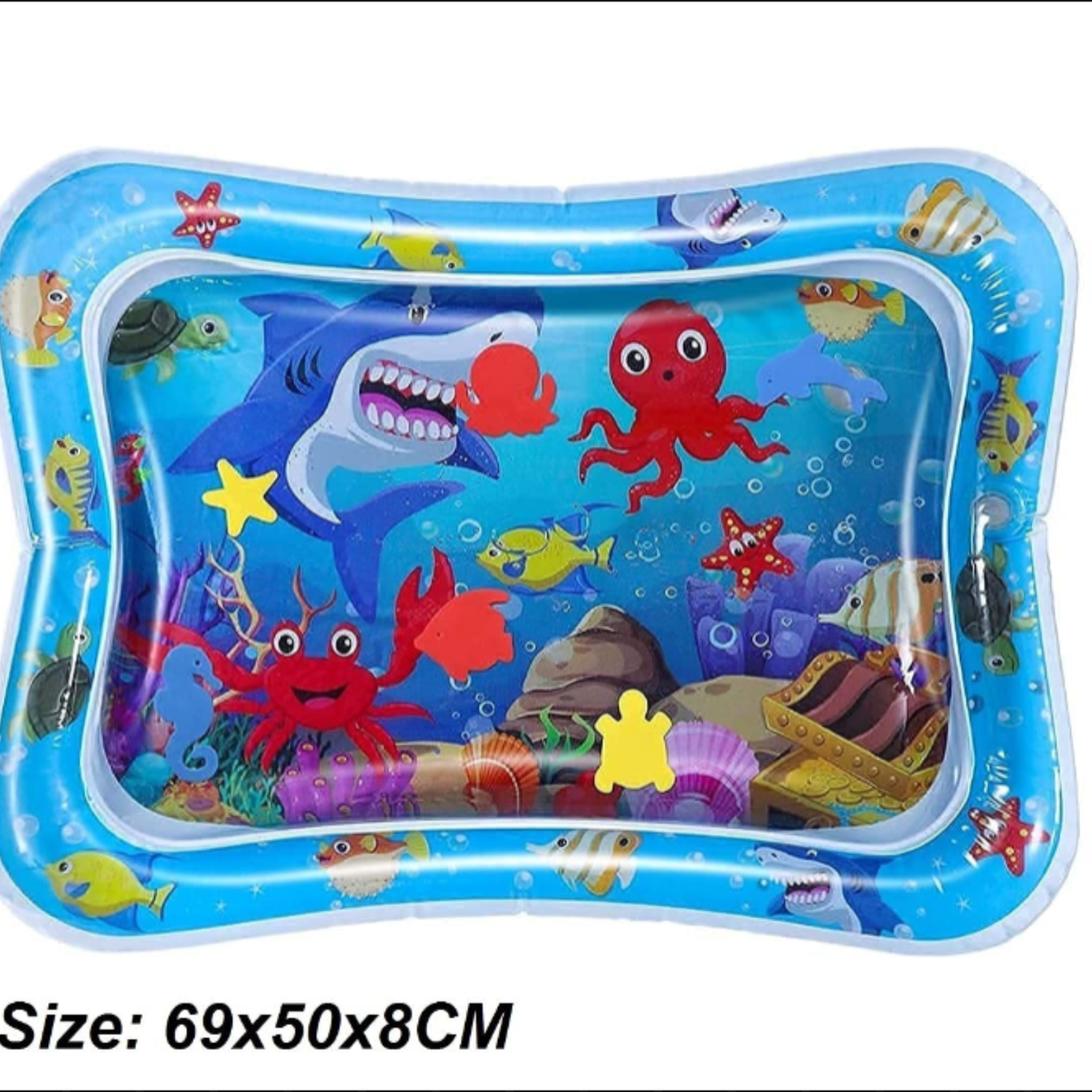 Baby Tummy Time Water Play Mat – Inflatable Infant Floor Cushion for F ...