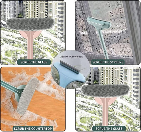 2in1 Mesh Cleaning & Wiper With Long Handle – 99wholesale