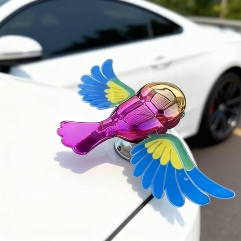 Wind-Powered Flying Bird Car Ornament – Moving Decorative Bird for Car ...