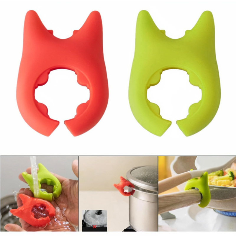 Silicone Pot Clip Spoon Rest – Heat Resistant Utensil Rest for Stove T ...