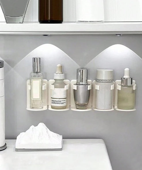 5 Slot Multipurpose Wall Mounted Storage Rack for the Bathroom Ameniti ...