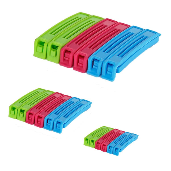 18 Pcs Food Clips Set – Plastic Snack & Bag Sealing Clips in 3 Sizes ...