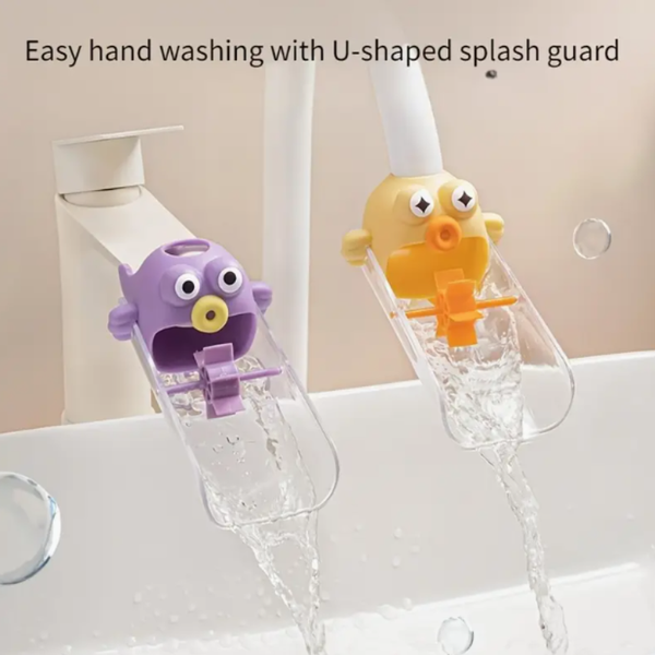 Cute Animal Faucet Extender-Soft Silicone Water Diverter for Easy Hand ...