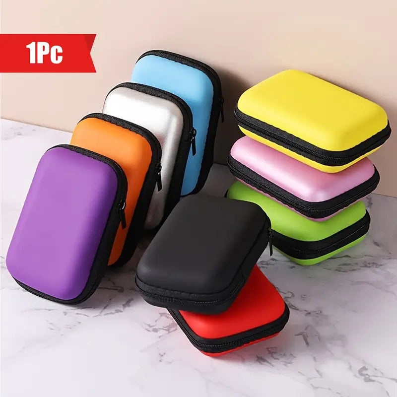 Multi-use Earphone Bag USB Cable Storage Bag Travel Pouch Organizer ...