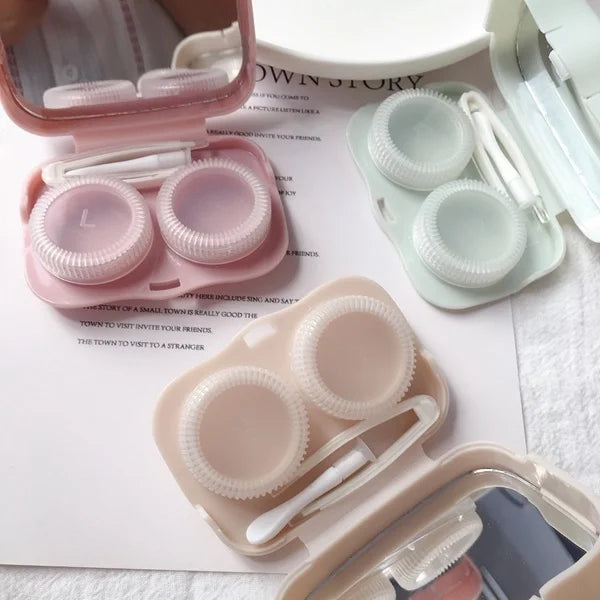 Sweet Simple Contact Lens Case – Portable Travel Lens Storage for Dail ...