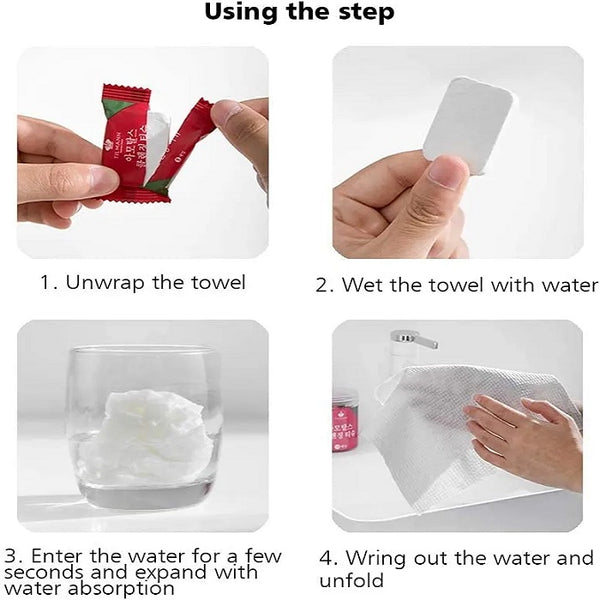 Travel Compressed Tissue Pack – 20 Pcs Pocket-Sized Paper Towels ...